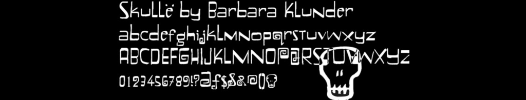 Fonts – Barbara Klunder